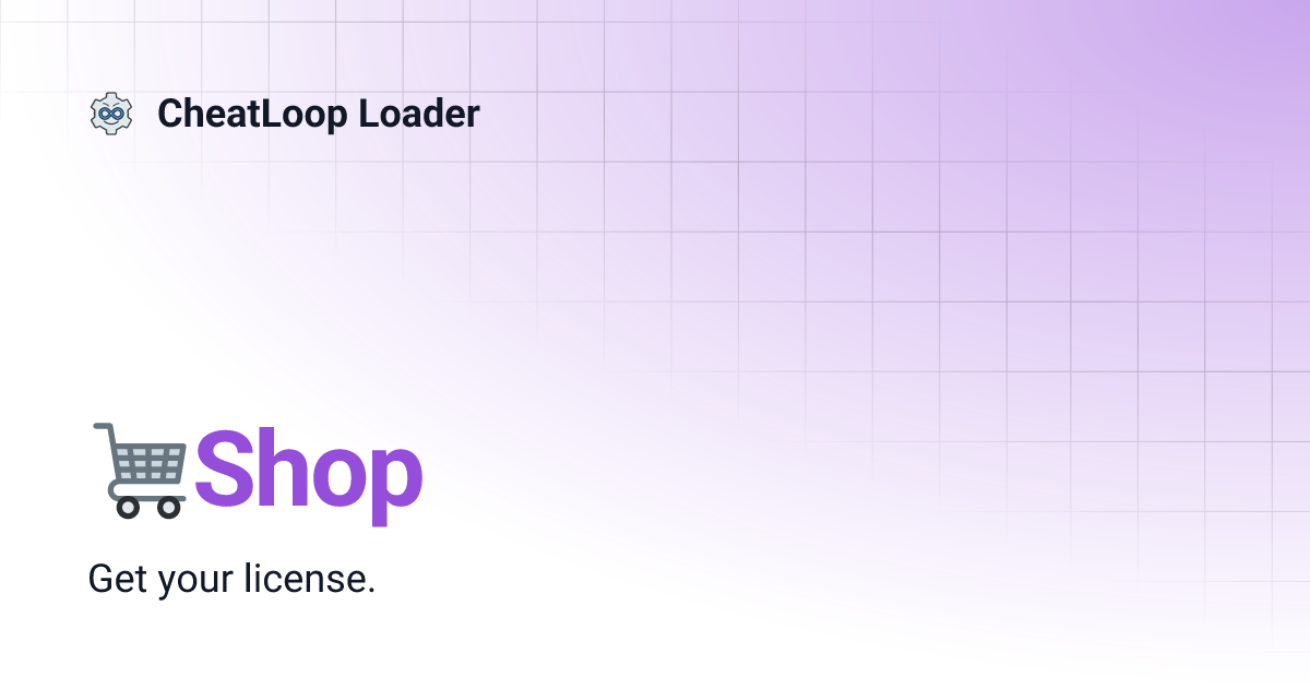 🛒Shop | CheatLoop Loader